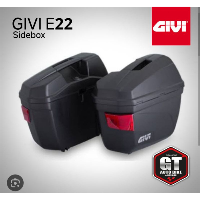 กล่องข้าง GIVI E22 พร้อมกุญแจ 4 ดอก (ไม่รวมแผงล็อคกล่อง) | Shopee Thailand