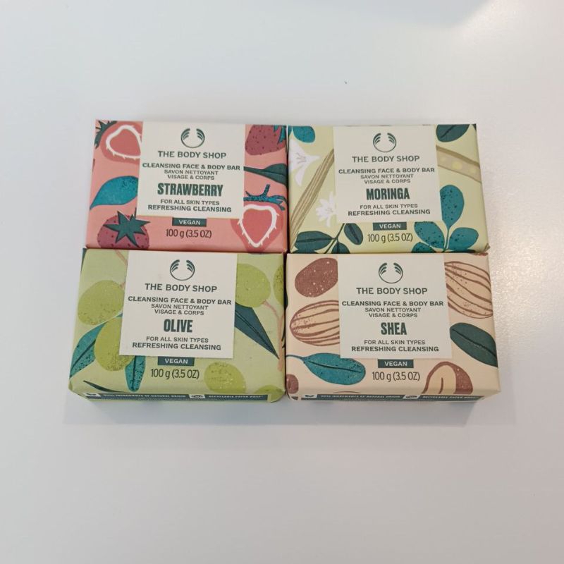 🥑🍏สบู่กลิ่นผลไม้🍓🍒 THE BODY SHOP SOAP 100G | Shopee Thailand