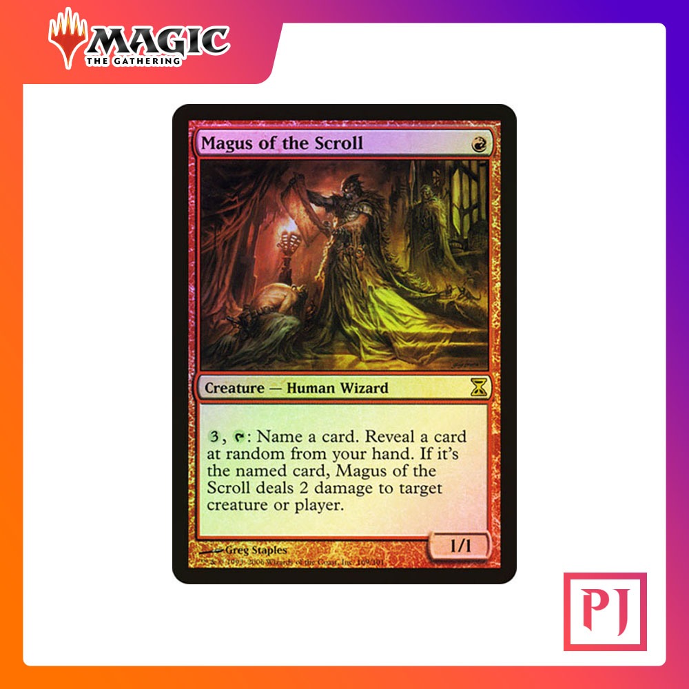 [MTG] Magus of the Scroll [TSP] [RED] [RARE] [FOIL] [ENG] (การ์ดเมจิค ...
