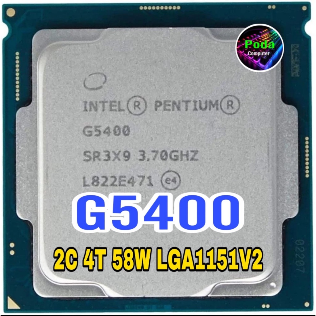 ซีพียู CPU Intel G5400 3.7GHz 2คอ4เทรด LGA 1151V2 ฟรีซิลิโคน1ซอง G 5400 | Shopee Thailand
