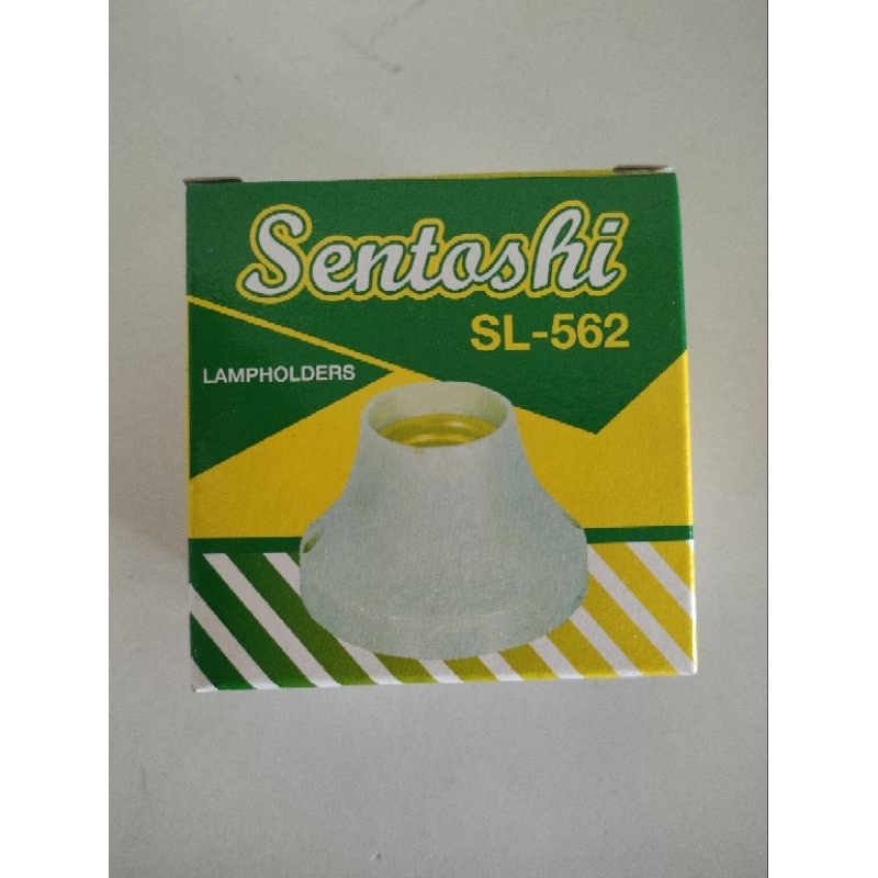 ขั้วแป้น ขั้วแป้นไฟเพดาน ขั้วเกลียว E27 สีขาว Sentoshi SL-562 (เล็ก) | Shopee Thailand