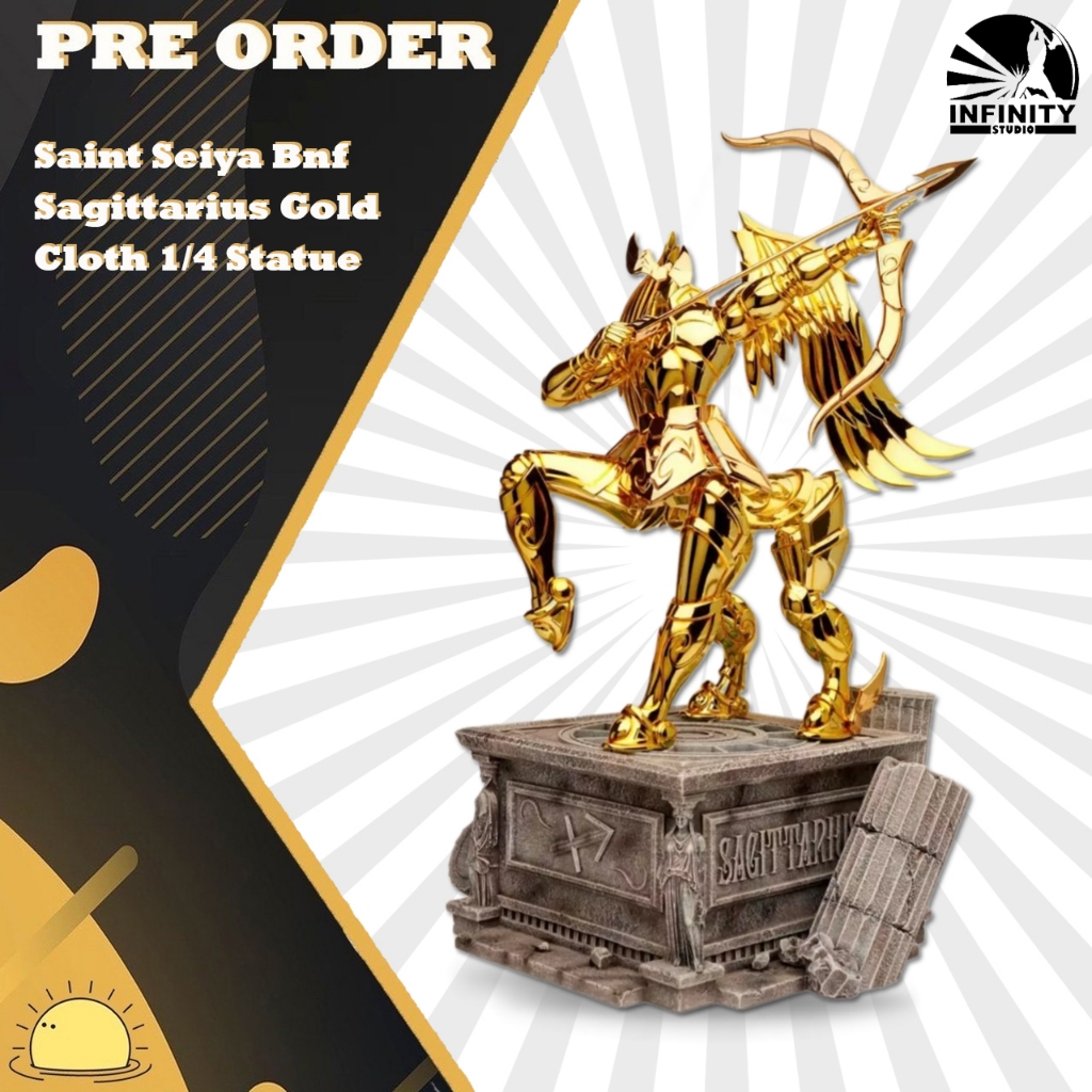 Pre-order Infinity Studio Saint Seiya Bnf Sagittarius Gold Cloth 1/4 statue | Shopee Thailand