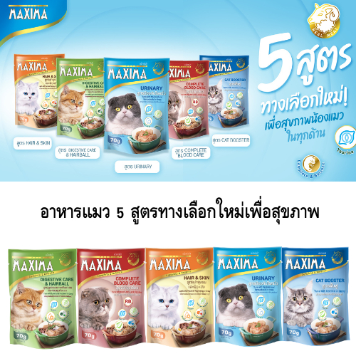 MAXIMA Cat Wet Food Premium Grade 70g อาหารเปียกแมว (6ซอง) | Shopee ...
