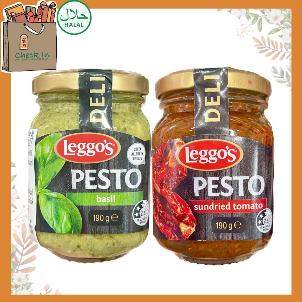 ของดี ค่าส่งถูก Leggo's pesto basil and sundried tomato 190g เลกโกส์ ...