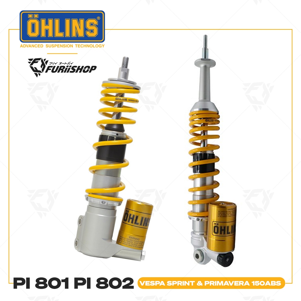 โช๊คหน้า-หลัง Ohlins PI 801 & PI 802 for Vespa Sprint & Primavera ...