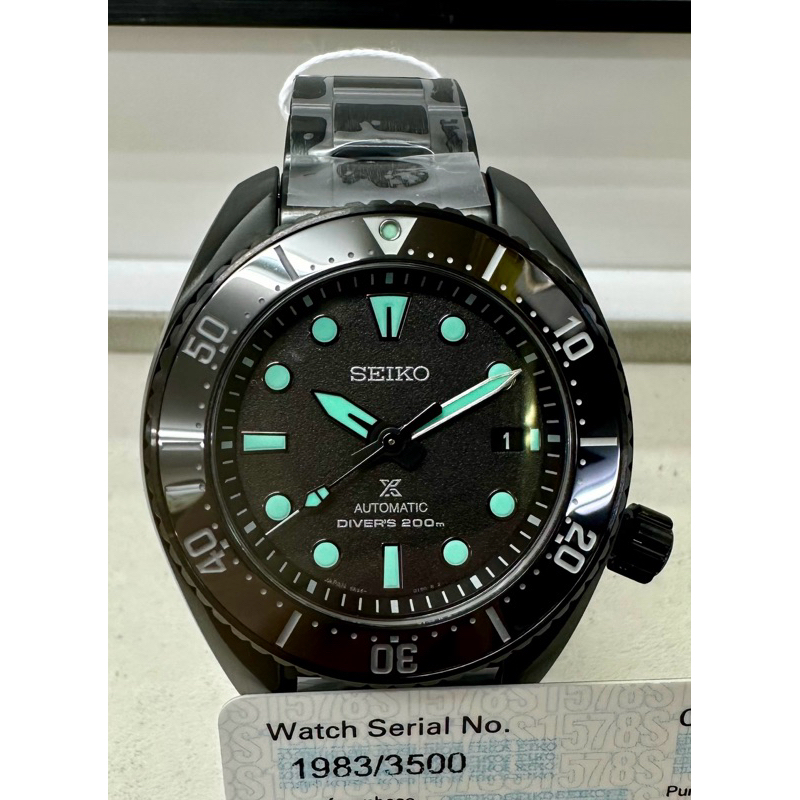 SEIKO Prospex The Black Series Diver's Limited Edition รุ่น SPB433J1 ...