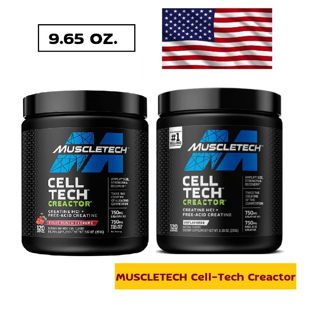 MUSCLETECH Cell-Tech Creactor Free-Acid+HCl Creatine 8.47 OZ. ครีเอทีน ...