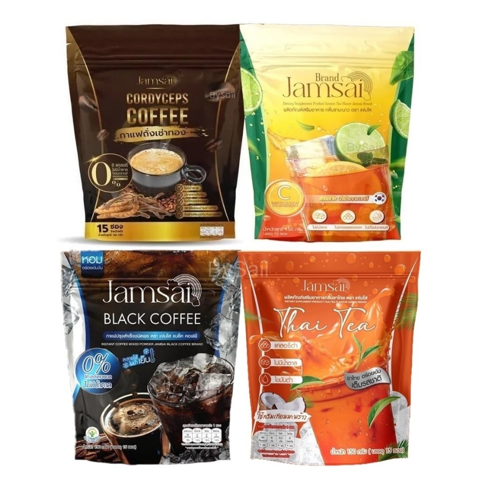 กาแฟแจ่มใส Jamsai Coffee กาแฟถังเช่าทอง คุมหิว อิ่มนาน เร่งเบิร์น ขับถ่ายดี | Shopee Thailand