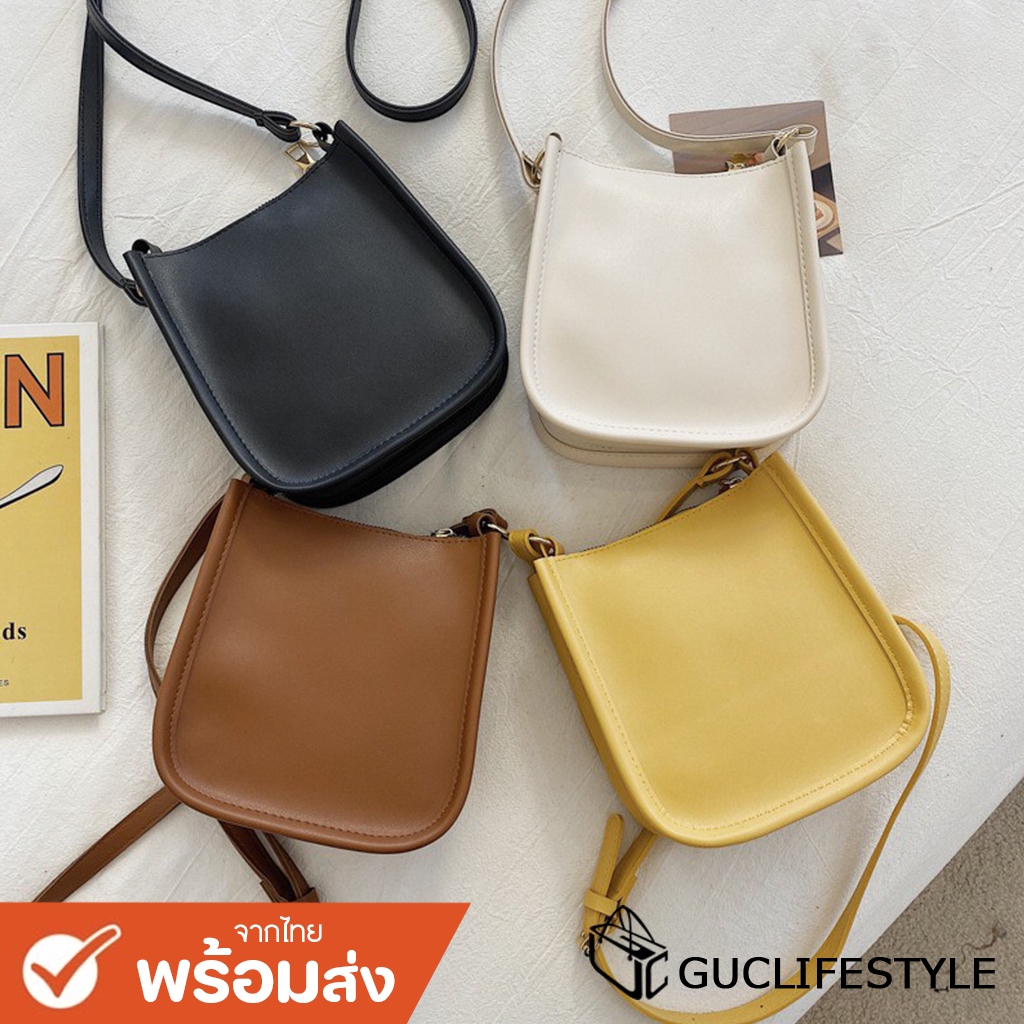 GUCSELECTED(B1812) กระเป๋าหนังสะพายข้าง ทรงสี่เหลี่ยม มีซิป ขนาดเล็ก ใส่โทรศัพท์มือถือได้ ...