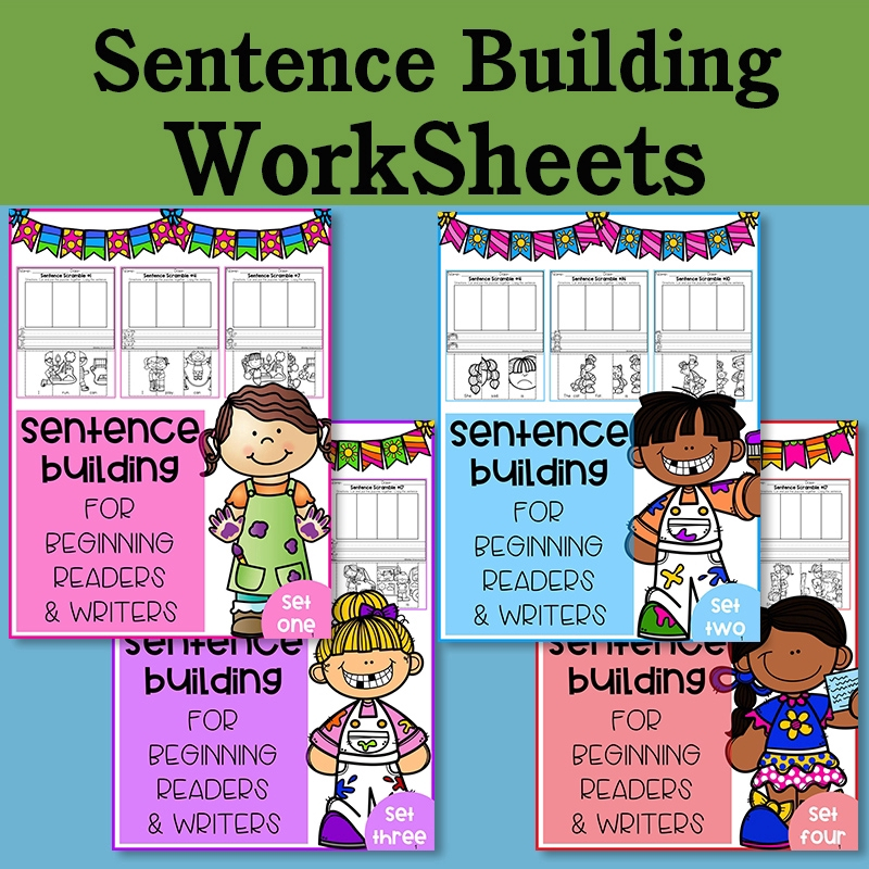 Worksheet Sentence Building Worksheet Cut and Paste English Reading ...
