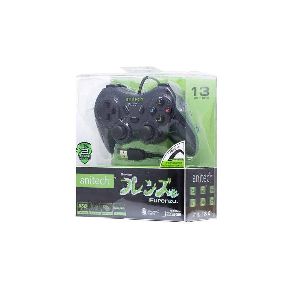 จอยเล่นเกมส์ ใช้งานกับเครื่องพีซี หรือโน้ตบุ๊ก Anitech รุ่น J235 Gaming ...