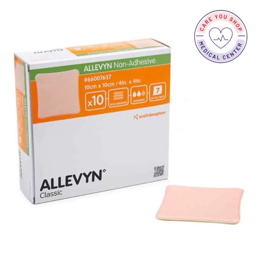 Allevyn Classic Non-Adhesive แผ่นแปะ แผลกดทับ แผ่นดูดซับ ขนาด 10 x 10 ...