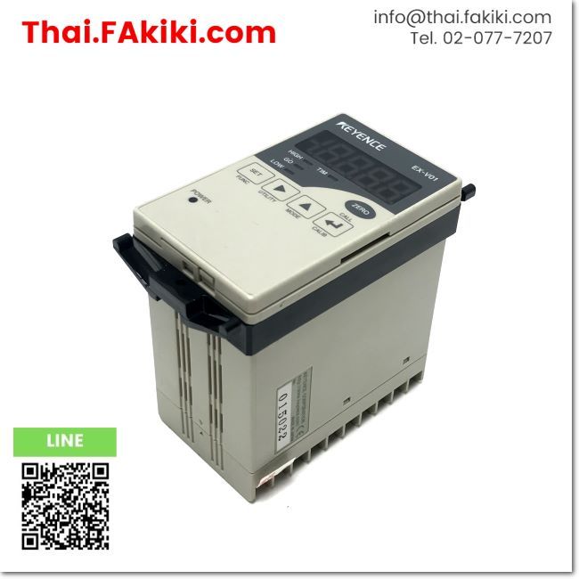 มือสองพร้อมส่ง, (D)Used*, EX-V01 Amplifier Unit, แอมพลิฟายเออร์ยูนิต สเปค NPN, KEYENCE (66-009 ...