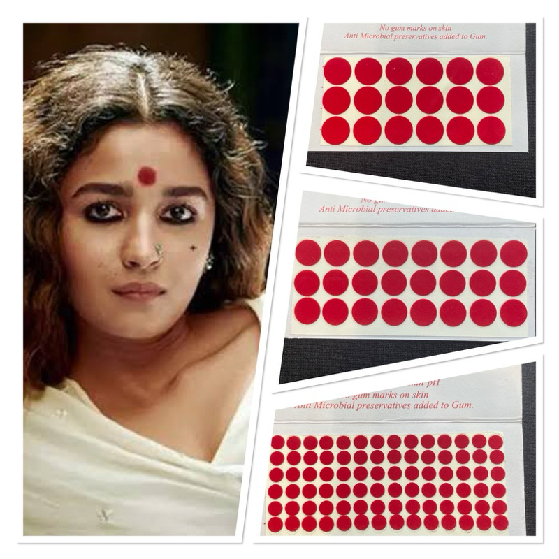 ปินดีสีแดงสำหรับติดหน้าผากเพื่อการนี้มีหลายแบบให้เลือกกังกุไบ gangubai ...