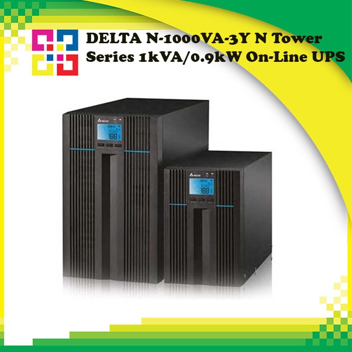 DELTA N-1000VA-3Y N Tower Series 1kVA/0.9kW On-Line UPS | Shopee Thailand
