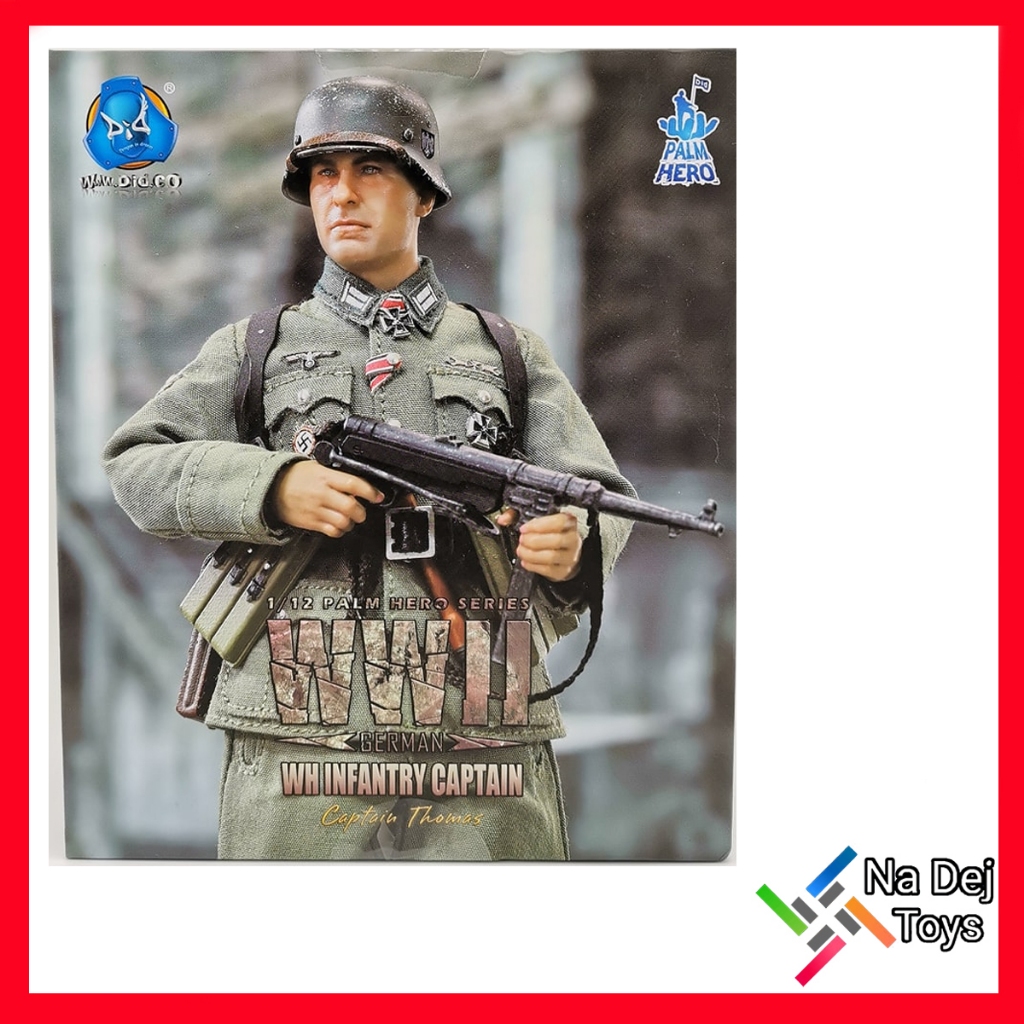 DID Toys WWII German Infantry Captain Thomas 6" Figure ดีไอดีทอยส์ ทหาร ...