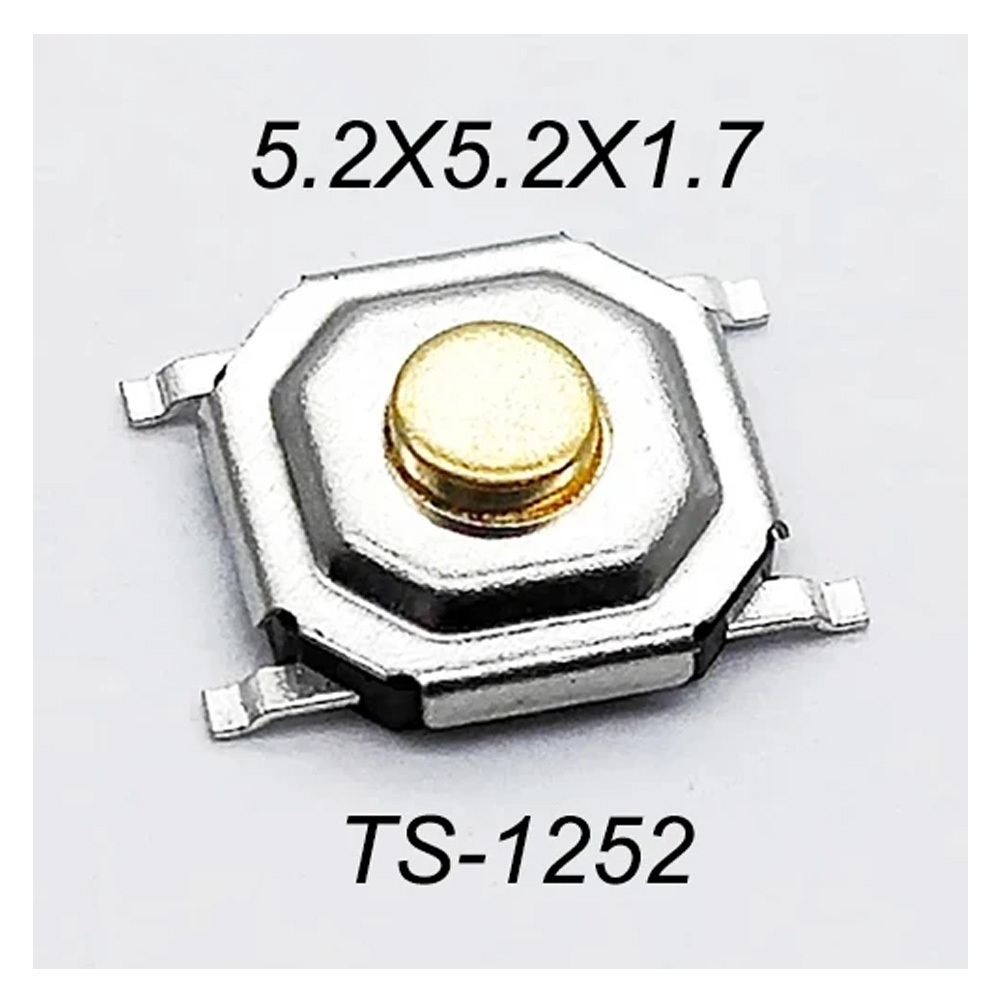 (2 ชิ้น) สวิตช์ กดติด ปล่อยดับ TS-1252 Tactile Push Button SMD On Off ...
