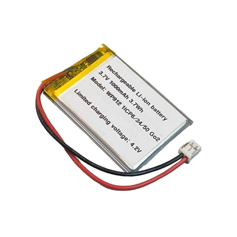 แบตเตอรี่ลำโพง Go2 2สาย 2pin แบตลำโพงบลูทูธ แบตเตอรี่ 1000mAh battery ...