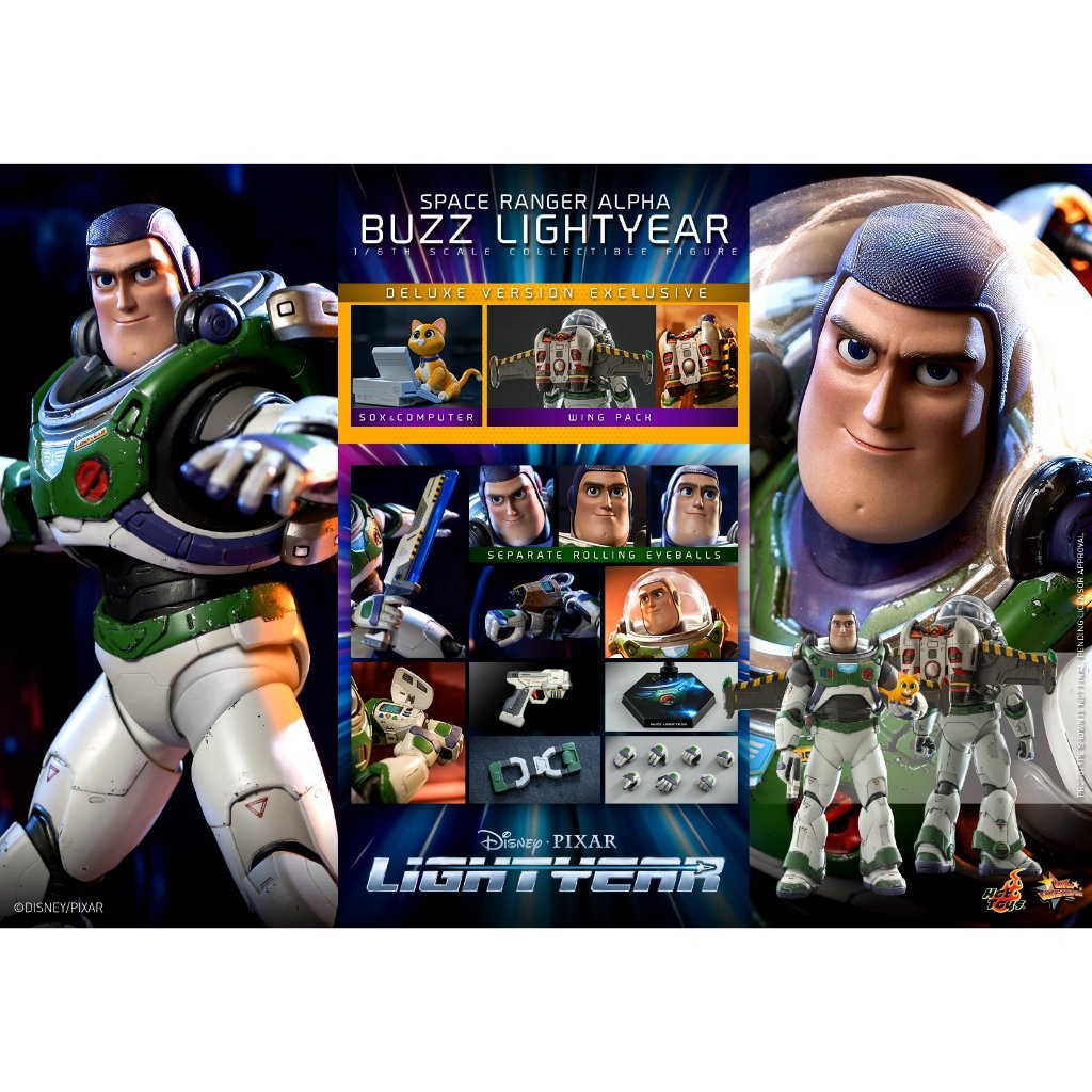 Hot Toys MMS635 1/6 Lightyear - Space Ranger Alpha Buzz Lightyear ...