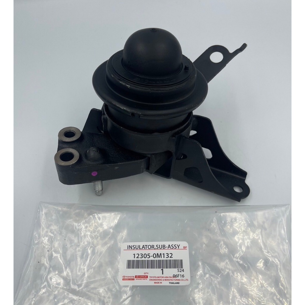 ยางแท่นเครื่อง+ขา ข้างRH(ตัวน้ำมัน)แท้ (12305-0M132)(E4)ยี่ห้อTOYOTA ...