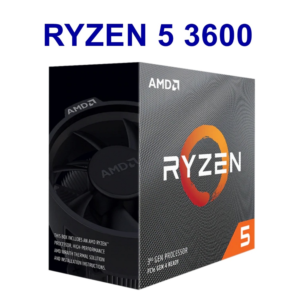 CPU (ซีพียู) AMD RYZEN 5 3600 3.6 GHz (SOCKET AM4) สินค้ามือ 1 | Shopee ...