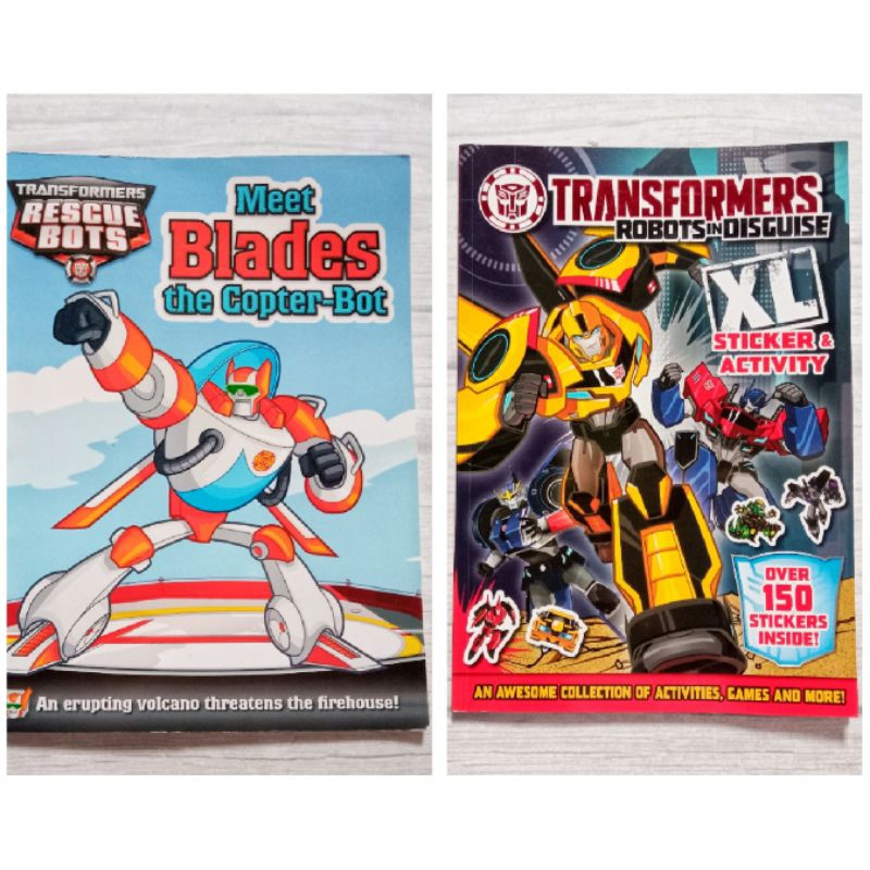 นิทานเด็ก กิจกรรม Meet Blades the Copter Bot Transformers ระบายสี นิทาน ...
