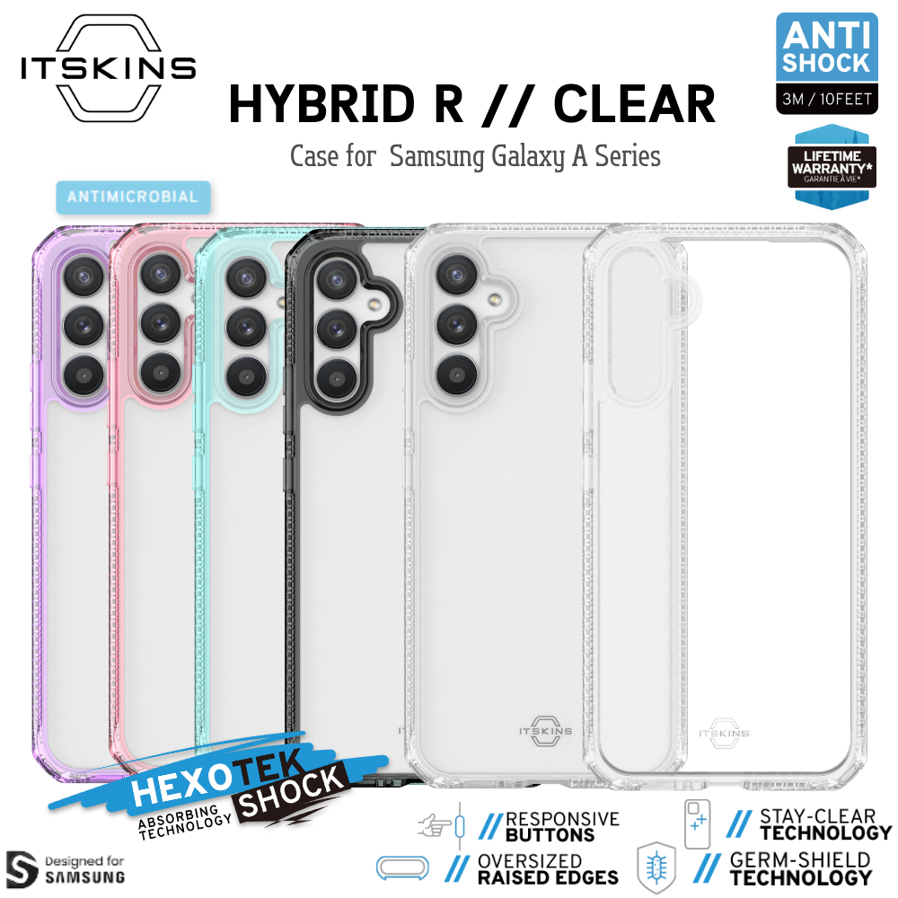 ITSKINS HYBRID R // CLEAR เคสกันกระแทก สำหรับ Samsung Galaxy A Series ...