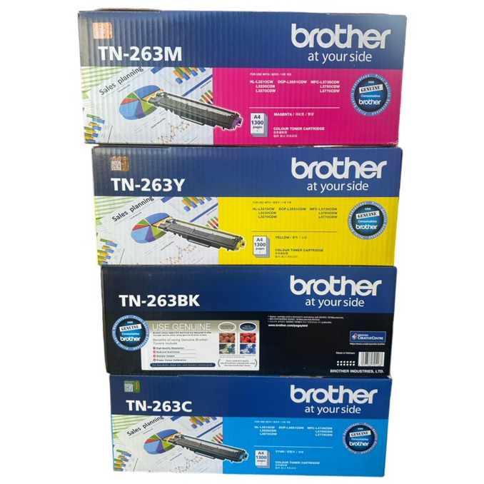Brother TN-263 BK C M Y ของแท้100% | Shopee Thailand