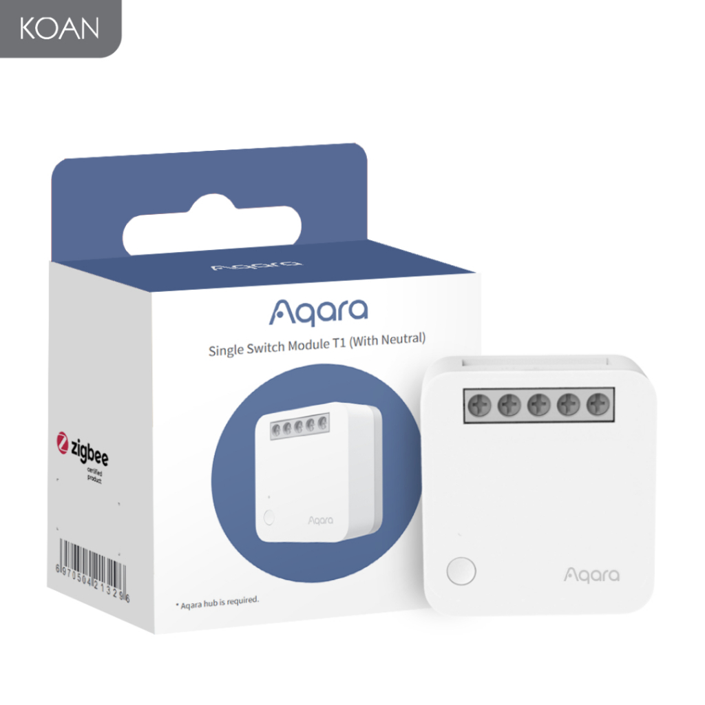 Aqara Single Switch Module T1 [With Neutral] | Shopee Thailand