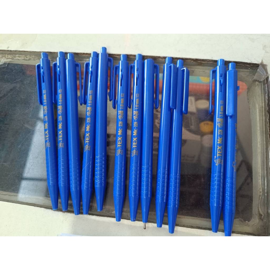 TEX ปากกาลูกลื่น TEX MC 228 (12แท่ง) | Shopee Thailand