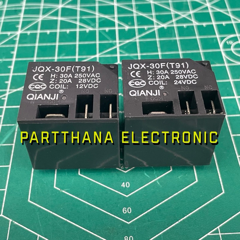 RELAY รีเลย์ JQX-30F(T91) 5ขาลงปริ้น 12VDC 24VDC พร้อมส่งในไทย | Shopee Thailand