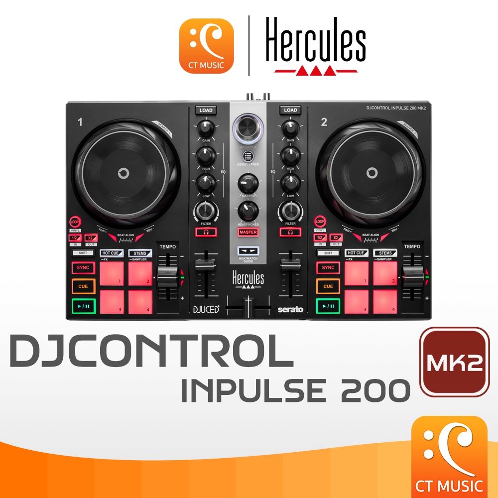 Hercules DJControl Inpulse 200 MK2 ดีเจ คอนโทรลเลอร์ DJ Controllers | Shopee Thailand