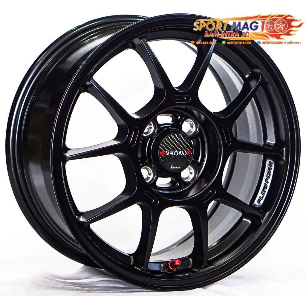 ล้อแม็กใหม่ FlowForming Lenso V1N Venom 4รู100 ET35 ดำด้าน 7-15นิ้ว | Shopee Thailand