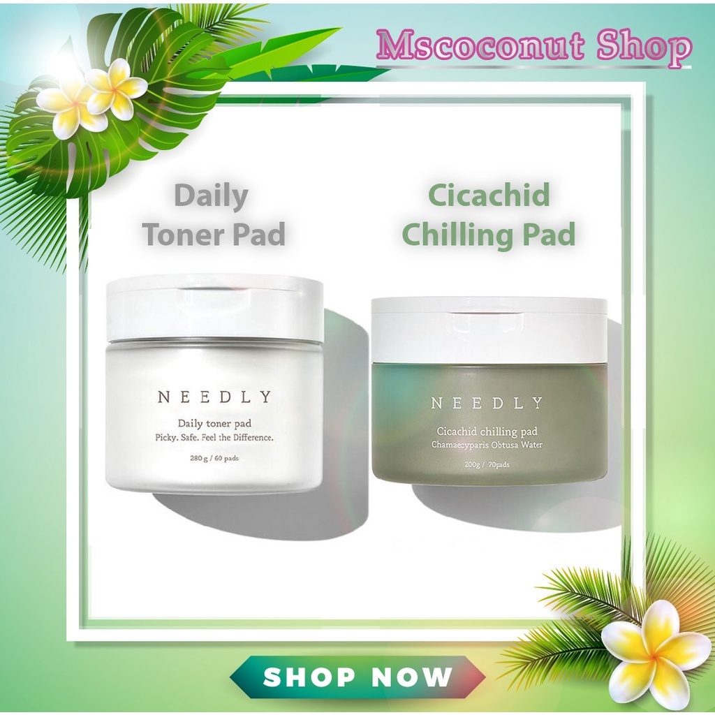 NEEDLY Daily Toner Pad 280g (60 Sheets) & CicaChid Chilling Pad 200g ...