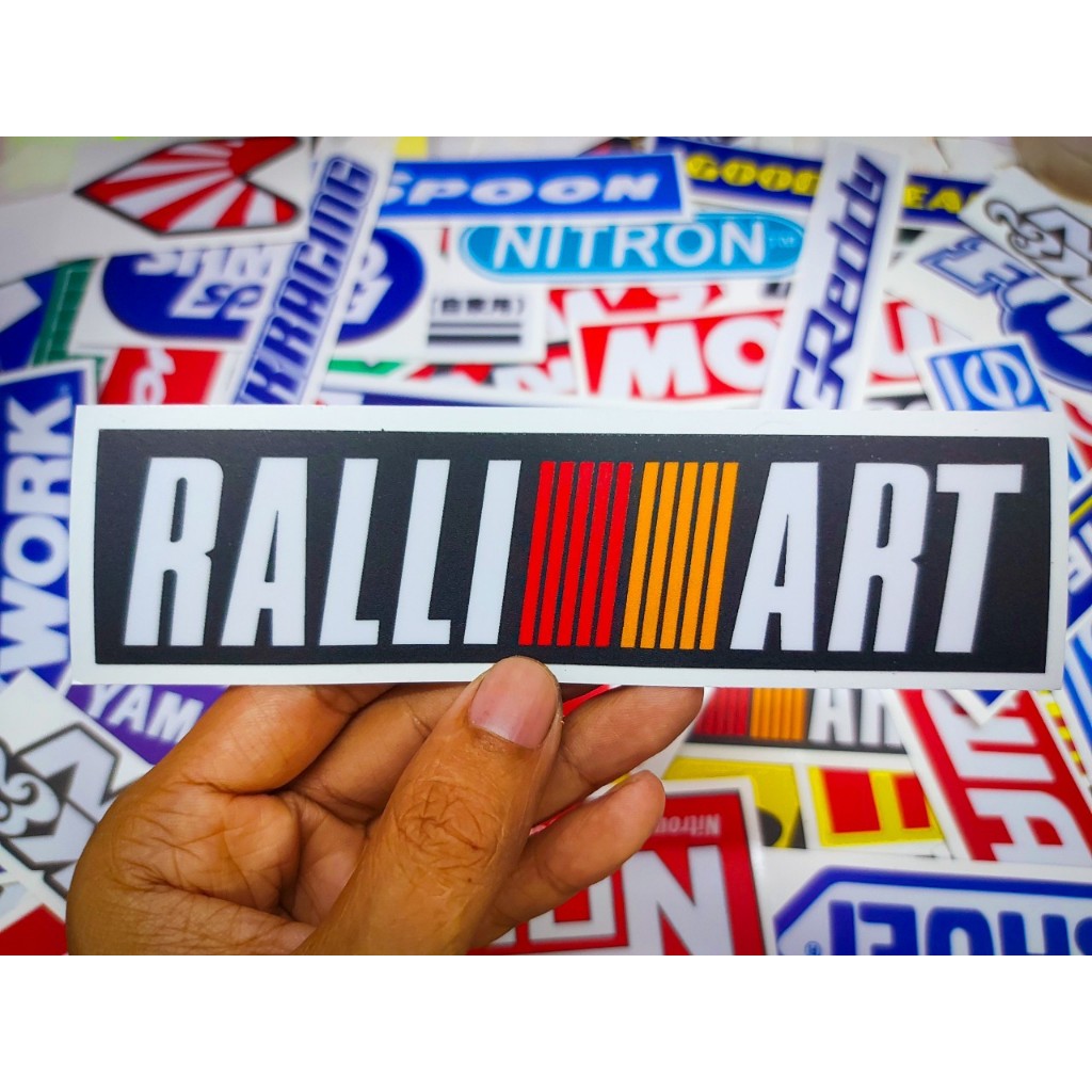 สติ๊กเกอร์ติดรถ RALLI ART เคลือบกันรอย กันน้ำ เกรด 2 ปี ขนาด 16x4 ...