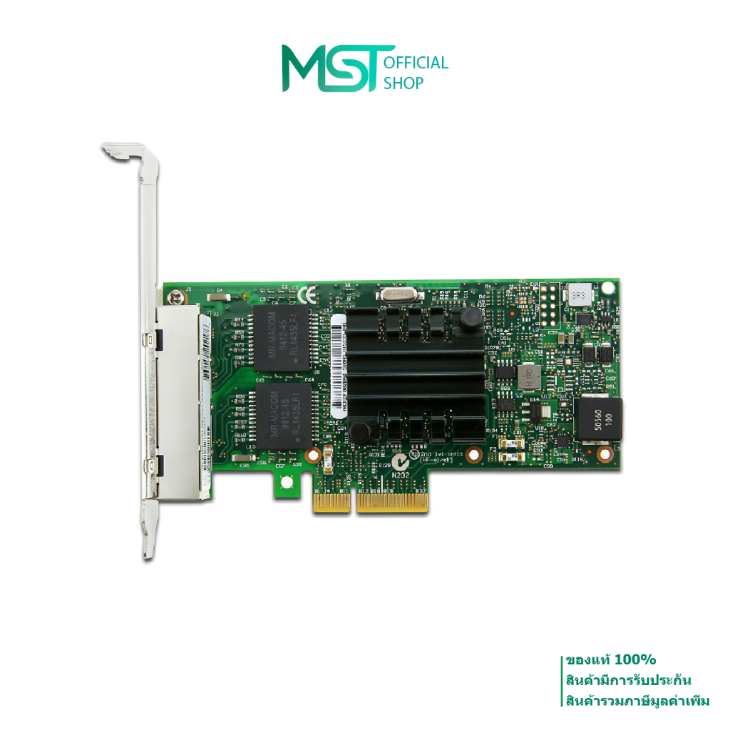 การ์ดแลน Lan card 1Gbps 4 Ports RJ45 Port Ethernet Adapter 10/100/1000 ...