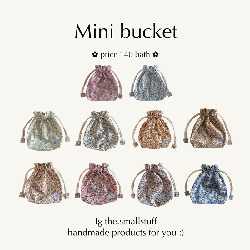 mini bucket all pattern | Shopee Thailand