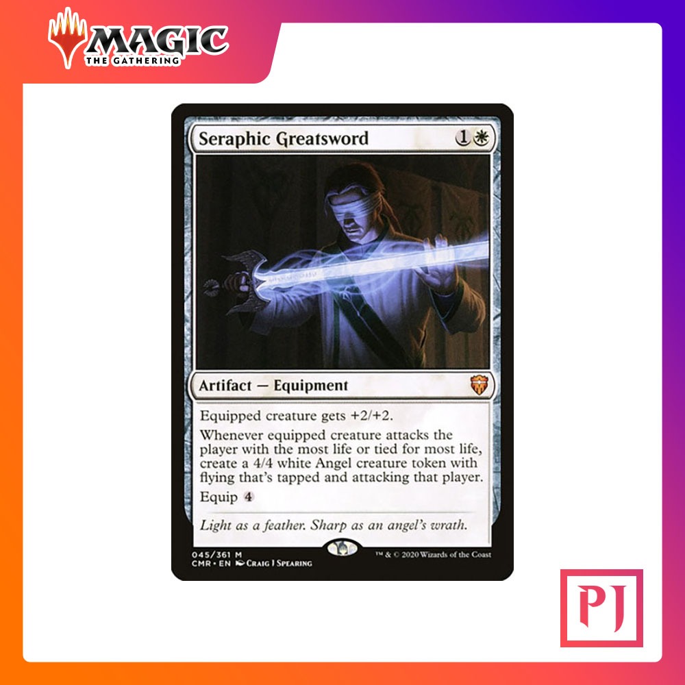 [MTG] Seraphic Greatsword [CMR] [WHITE] [MYTHIC] [NORMAL] [ENG] (การ์ดเมจิค / Magic the ...