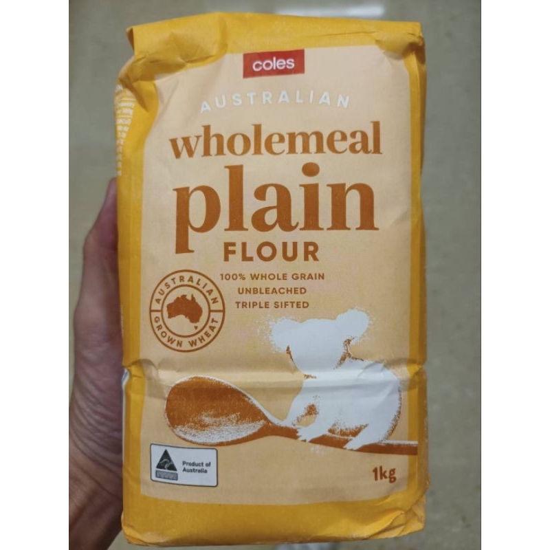 Coles Wholemeal Plain Flour แป้งสาลีโฮลมีล 1000 กรัม | Shopee Thailand
