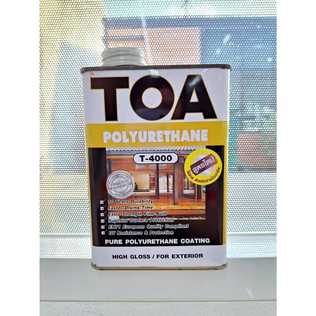 TOA โพลียูรีเทน T-4000 ภายนอก ขนาด 1 ลิตร | Shopee Thailand
