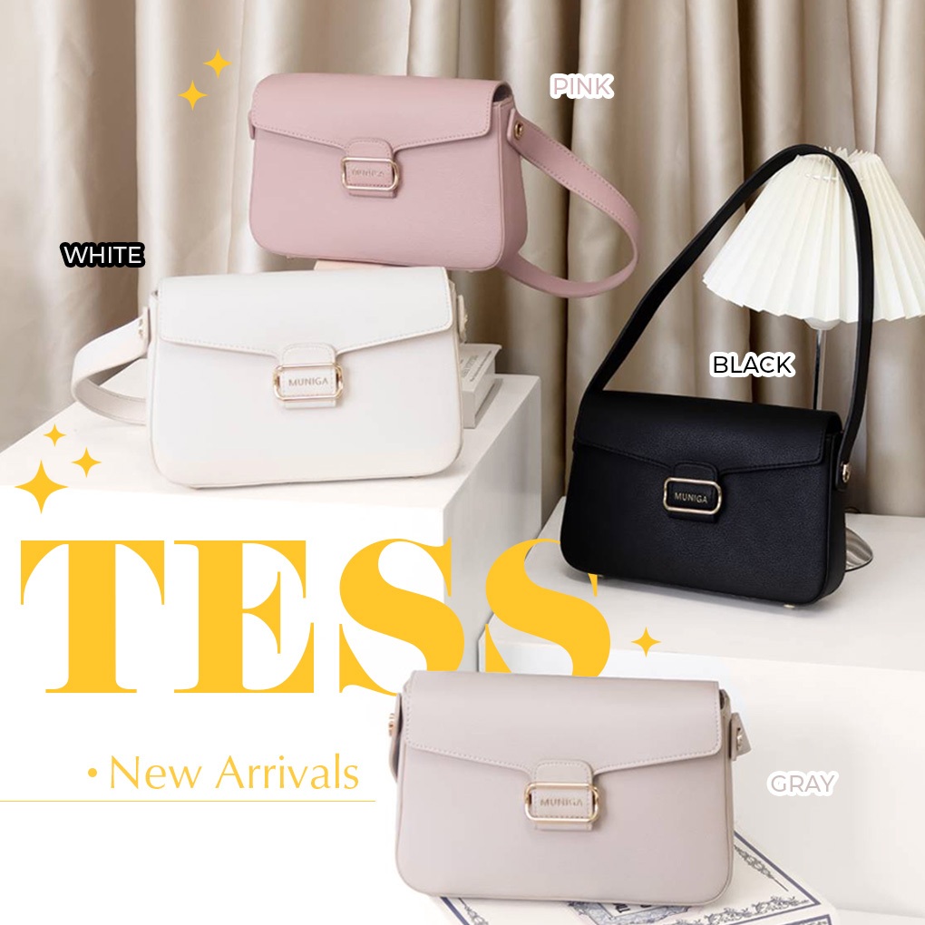 MUNIGA รุ่น "Tess" กระเป๋าสะพายข้าง สำหรับผู้หญิง สินค้าใหม่ New ...