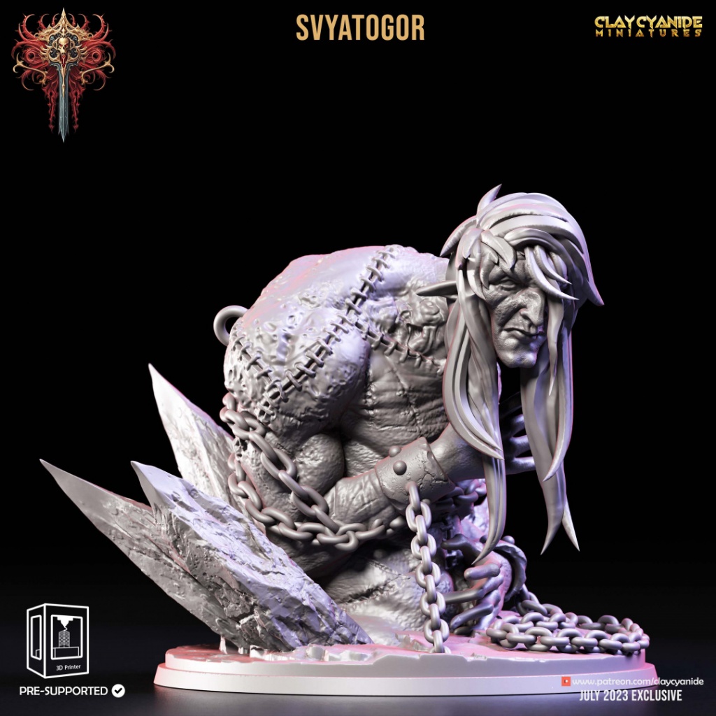 Svyatogor - Resurrection of Chernobog - Giant / 32mm scale 3D printed ...