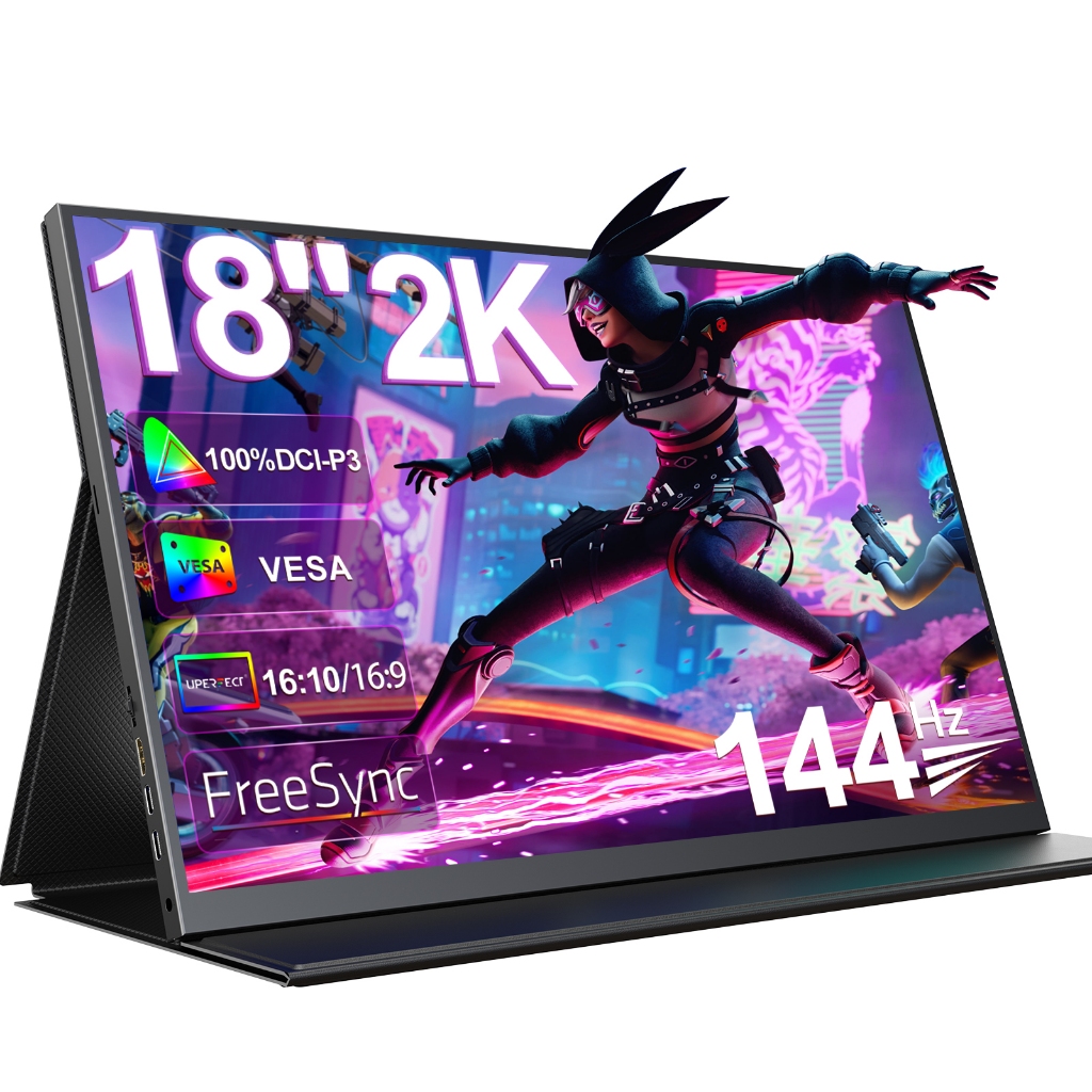 UPERFECT ugame K118 18. inch 144HZ 2K Portable Monitor 2560*1600Ultra-Slim & Lightweight ...