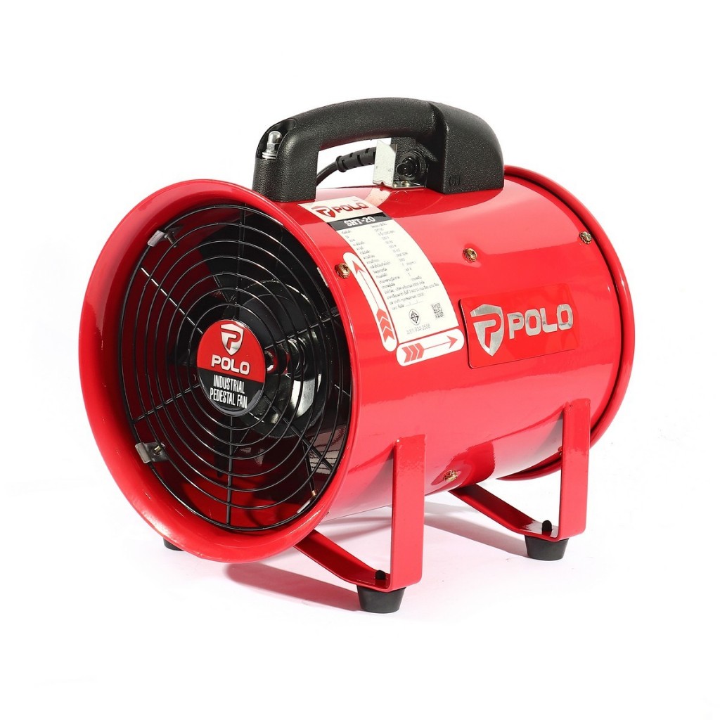 POLO พัดลมอุตฯ พัดลม พัดลมเป่าอากาศ พัดลมตั้งพื้น 8นิ้ว รุ่น SHT-20 / P231-0060 ดูดหรือเป่าลมใน ...