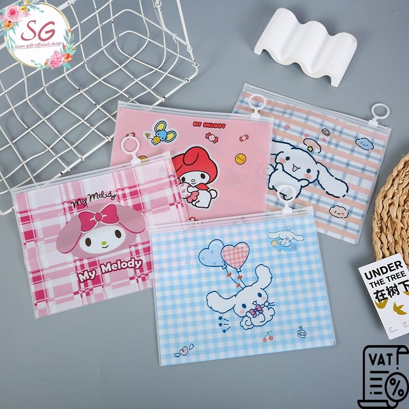 M703กระเป๋าดินสอน่ารัก ที่ใส่เครื่องเขียน พร้อมส่ง มีซิปล็อด ซองกันน้ำ ...