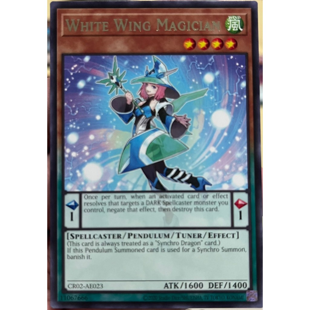 Yugioh Asia-Eng [CR02-AE023] White Wing Magician (Rare) การ์ดยูกิแท้ถูก ...