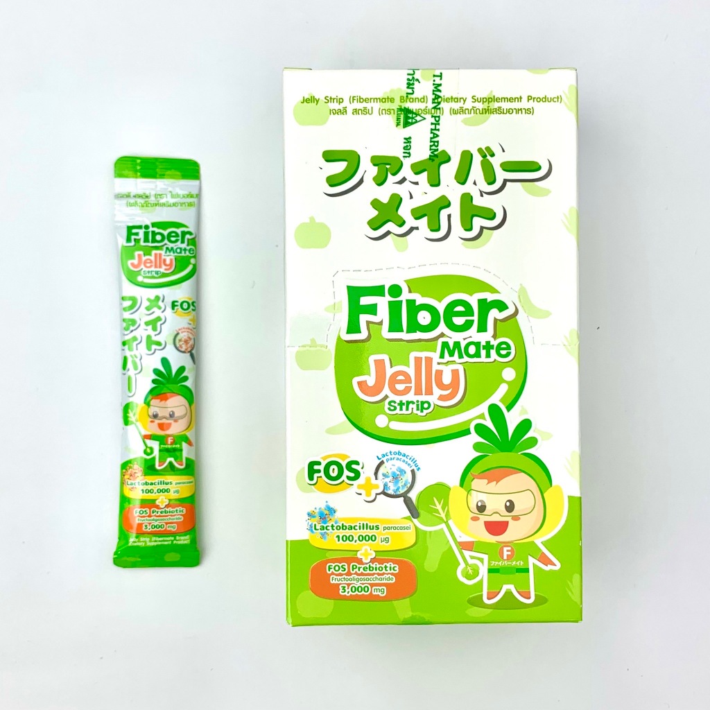 Fiber Mate Jelly Strip ไฟเบอร์เจลลี่ ไฟเบอร์เมท มี synbiotic ช่วยในการ ...