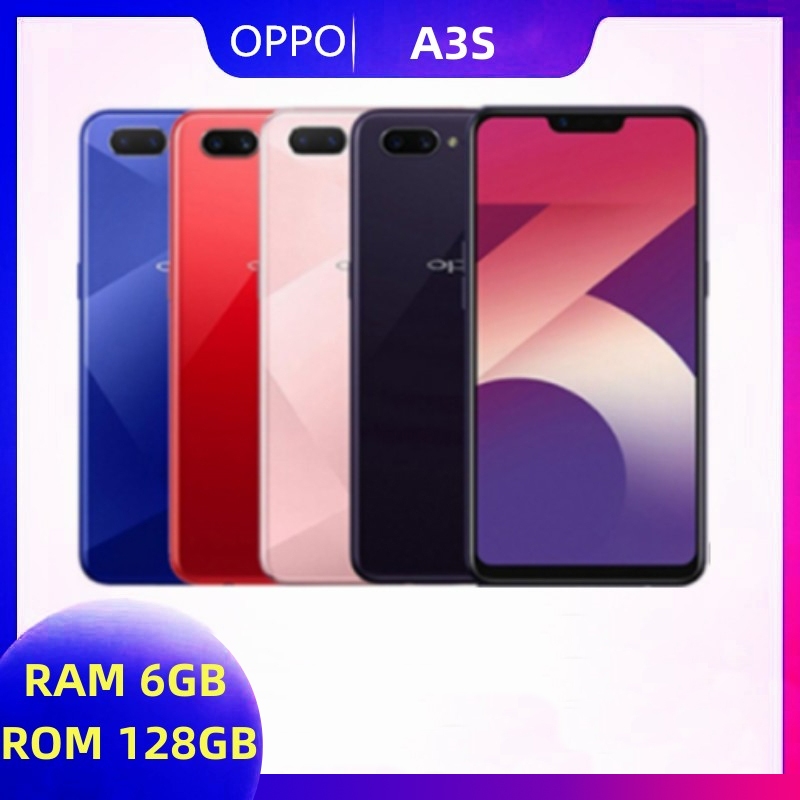 OPPO A3s,โทรศัพท์มือถือเดิม , หน่วยความจำ 6GB ROM128GB, หน้าจอ 6.2 นิ้ว ...