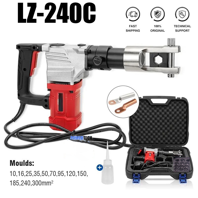 LZ-240C plug-in ไฮดรอลิก CLAMP เครื่องย้ำ หางปลา คีม เครื่องย้ำสายไฟ ...