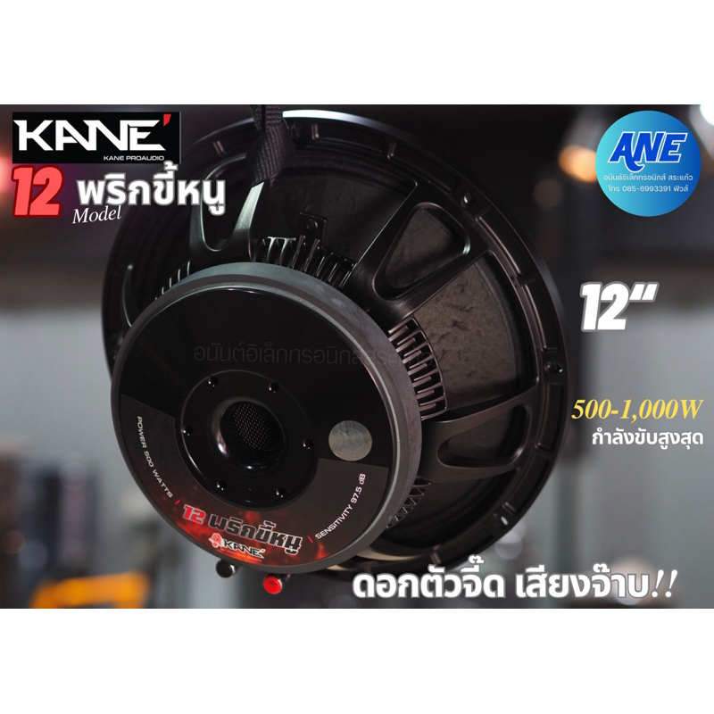 KANE พริกขี้หนู ลำโพง12นิ้ว ดอกลำโพง12นิ้ว500วัตต์ | Shopee Thailand